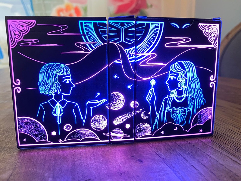 Iris UV Fluorescent Glowing Cardistry Playing Cards | Shopee Malaysia