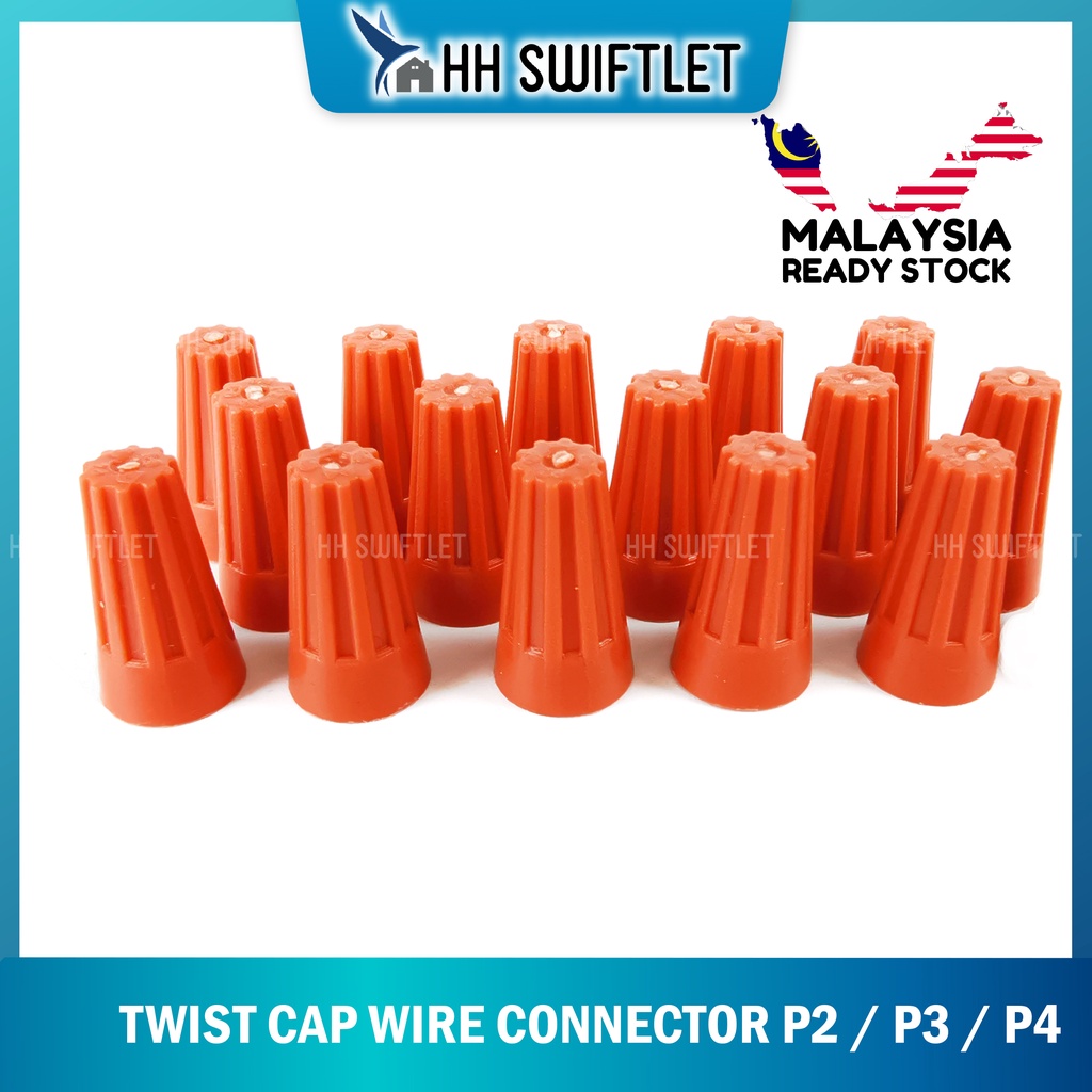 Wire Connector P1 / P2 / P3 / P4 Twist-On Spring Screw Cap, Quick ...