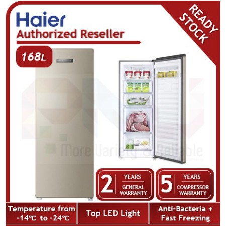 Haier 168L Upright Freezer BD-168WL / BD168WL | Shopee Malaysia
