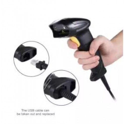 Wired Automatic Handheld Laser Barcode Scanner Reader USB2. | Shopee ...