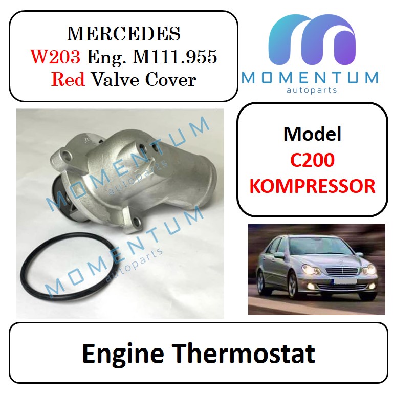 Mercedes-Benz Thermostat C200 W203 Engine M111.955 Red Valve Cover Made ...