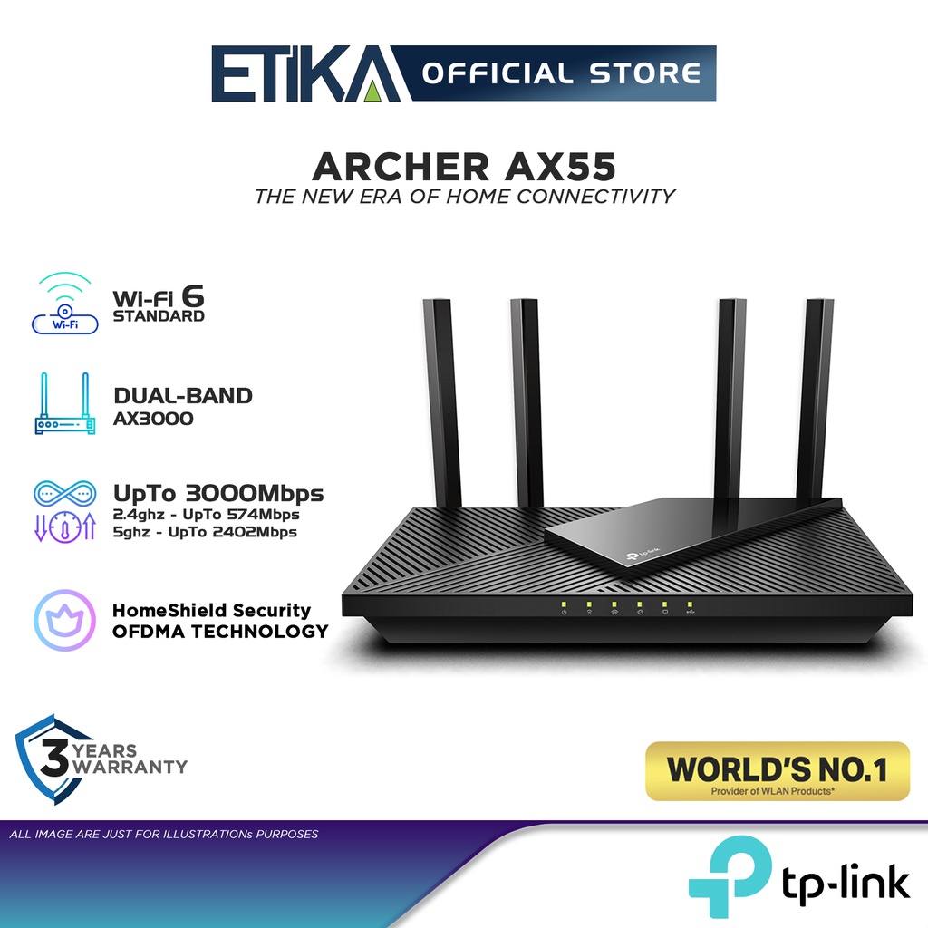 TP-Link Archer AX55 | Archer AX50 | AX3000 Dual-Band Gigabit Wi-Fi 6 ...