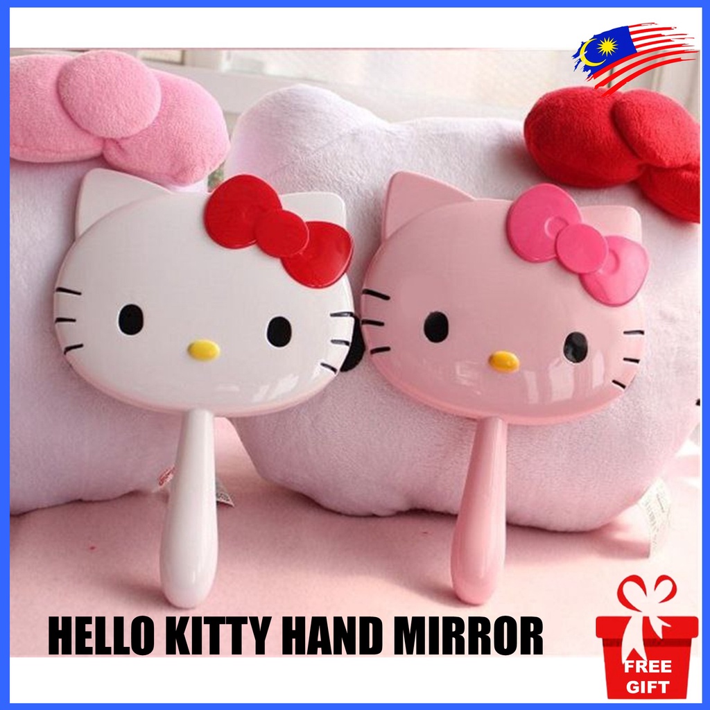 Hello Kitty Hand Mirror / Hello Kitty Mirror / HK Mirror / Cermin Hello ...
