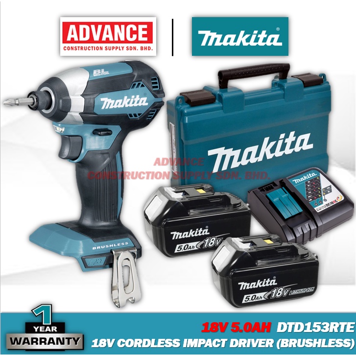 MAKITA DTD153Z / DTD153RFE / DTD153RTE 18V Cordless Impact Driver ...