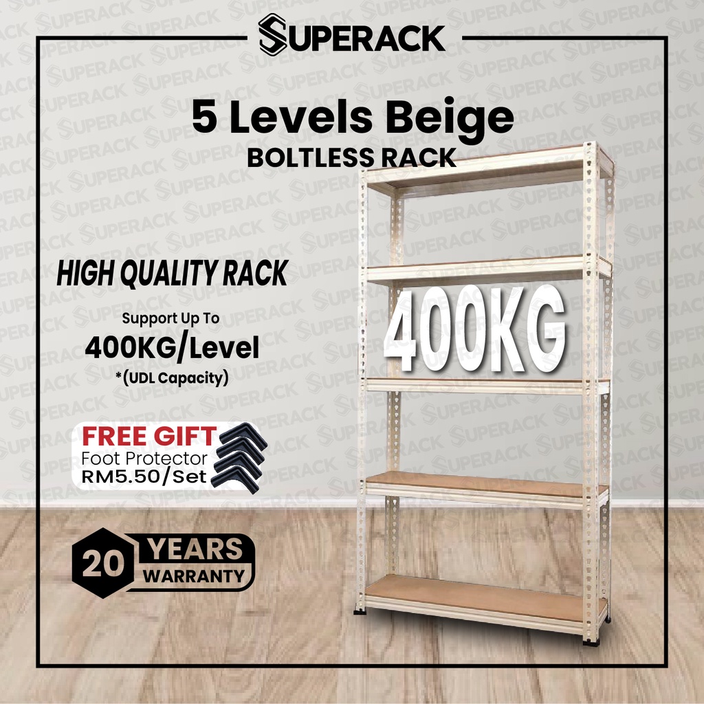 SUPERACK Boltless Rack Shelf Rack Storage 180-240cm(H)X30-60cm(D)X60 ...