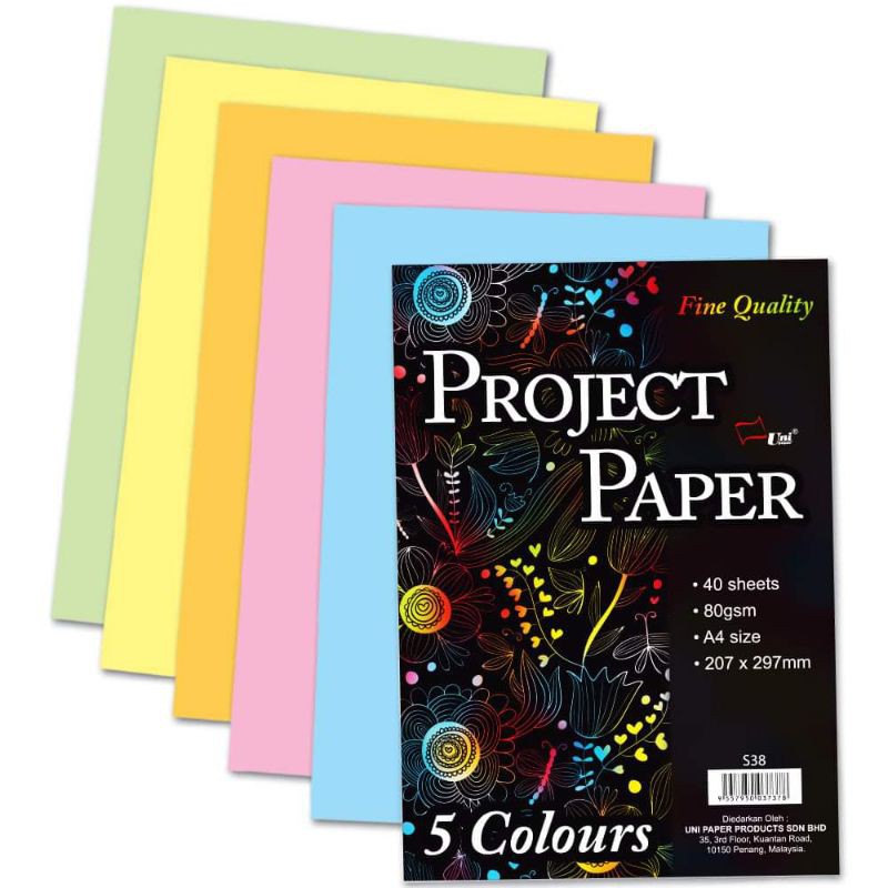 A4 Colour Paper/Project Paper 40 sheets | Shopee Malaysia
