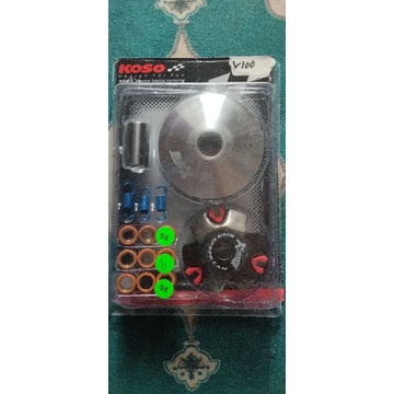 SUZUKI V100 CVT FRONT PULLEY RACING KOSO COMPLETE SET | Shopee Malaysia