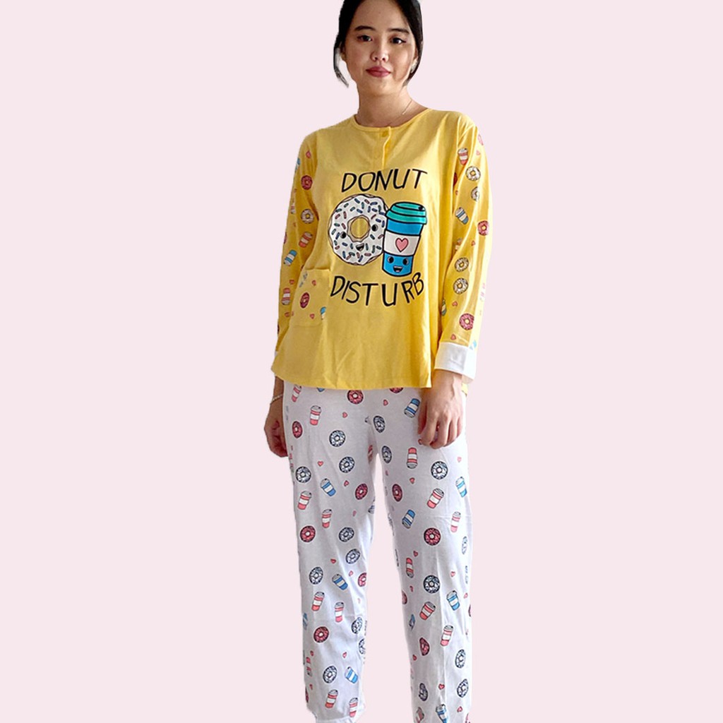 Pijama Pajamas | Nightgowns | Donut Disturb Sleepwear | Shopee Malaysia