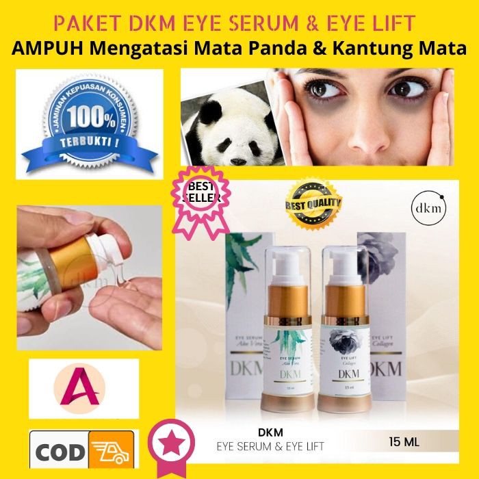 Cream & SERUM AMPUH Removing Eyes & PANDA EYE Bags - DKM EYE SERUM ...
