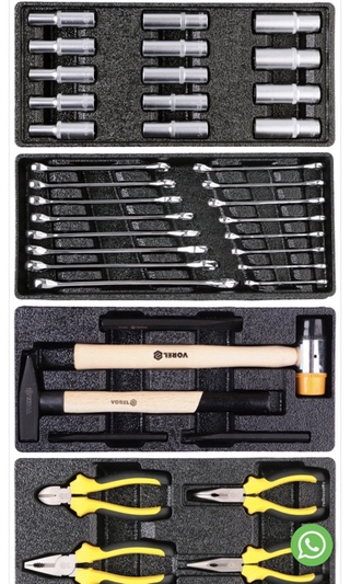 YT-58540 POLAND VOREL 6 Drawer Tool Cart With Tools 177pcs( FREE ...
