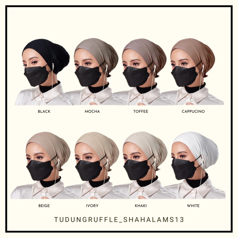 [TUDUNG RUFFLE] MASK ACCESSIBLE INNER | Shopee Malaysia
