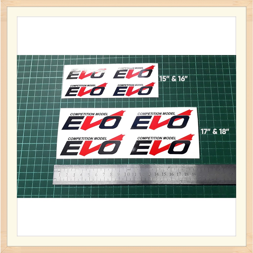 sticker rim Evo regamaster | Shopee Malaysia
