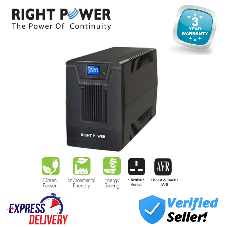 Right Power PowerTank Pro 850VA P850T UPS (PTP850T) | Shopee Malaysia