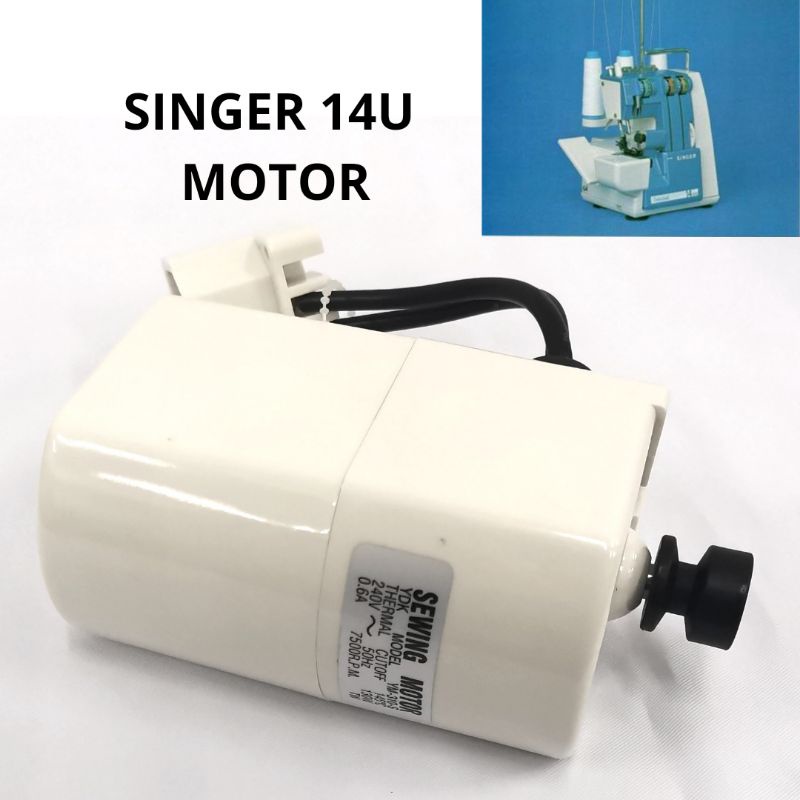 ORIGINAL 14U Motor SINGER Motor Motor Mesin Tepi Overlock Motor ...