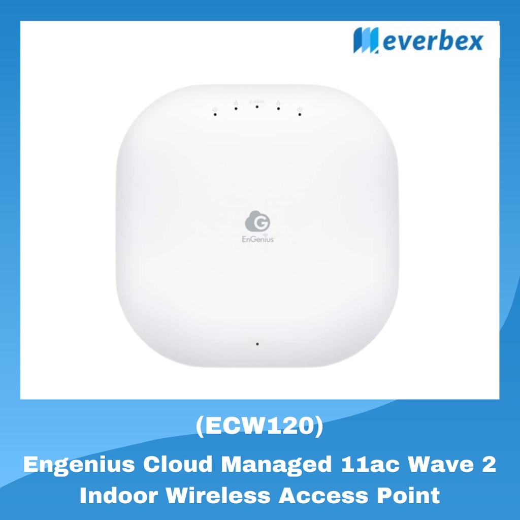 Engenius Cloud Managed 11ac Wave 2 Indoor Wireless Access Point (ECW120 ...