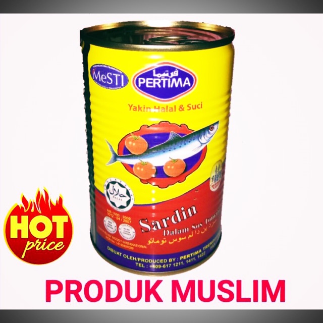 Sardin Pertima 425g (Product Malaysia) | Shopee Malaysia