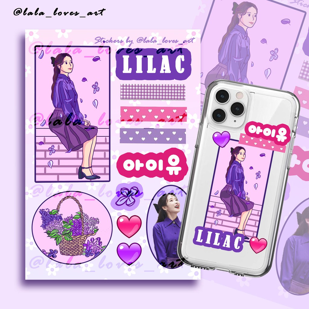 KPOP KOREAN IU LEE JI EUN CUTE STICKER FOR PHONE CASE, LAPTOP, BULLET ...