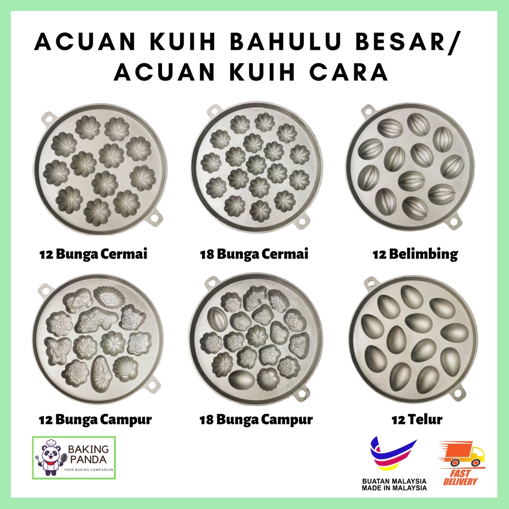 Acuan Kuih Bahulu / Acuan Kuih Cara Aluminium / Bahulu Mould Aluminium ...