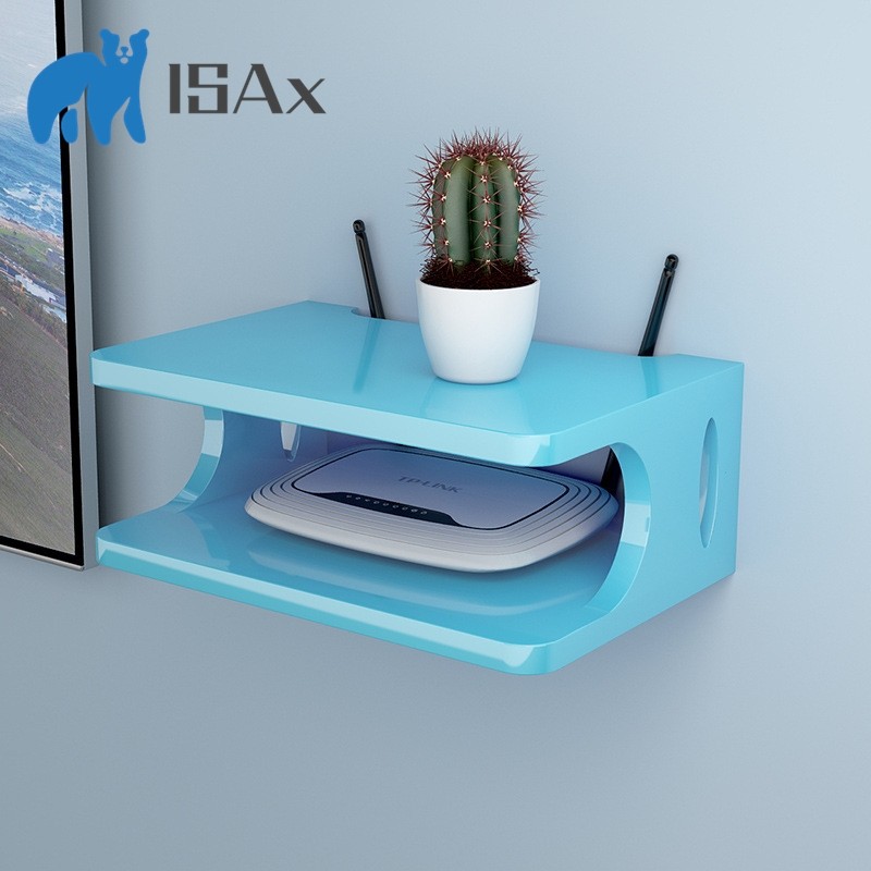 ISAx_TV set-top box rack free punching living room wall hanging rack ...