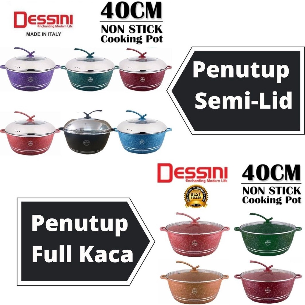DESSINI 40cm Periuk Rendang Periuk Batu Granite Induction, Granite ...