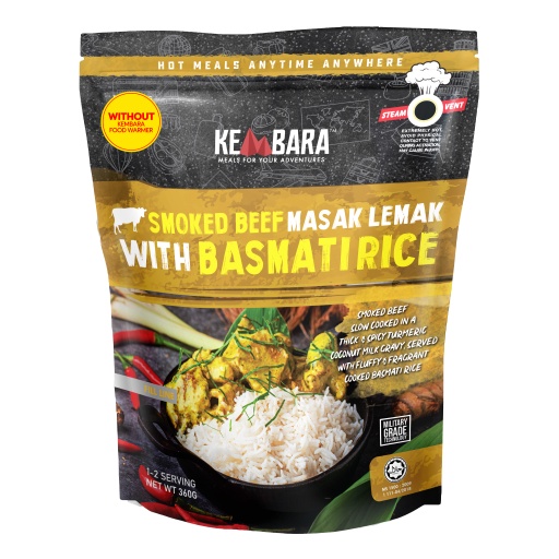 Kembara Meal Smoked Beef Masak Lemak with Basmati White Rice (READY-TO ...