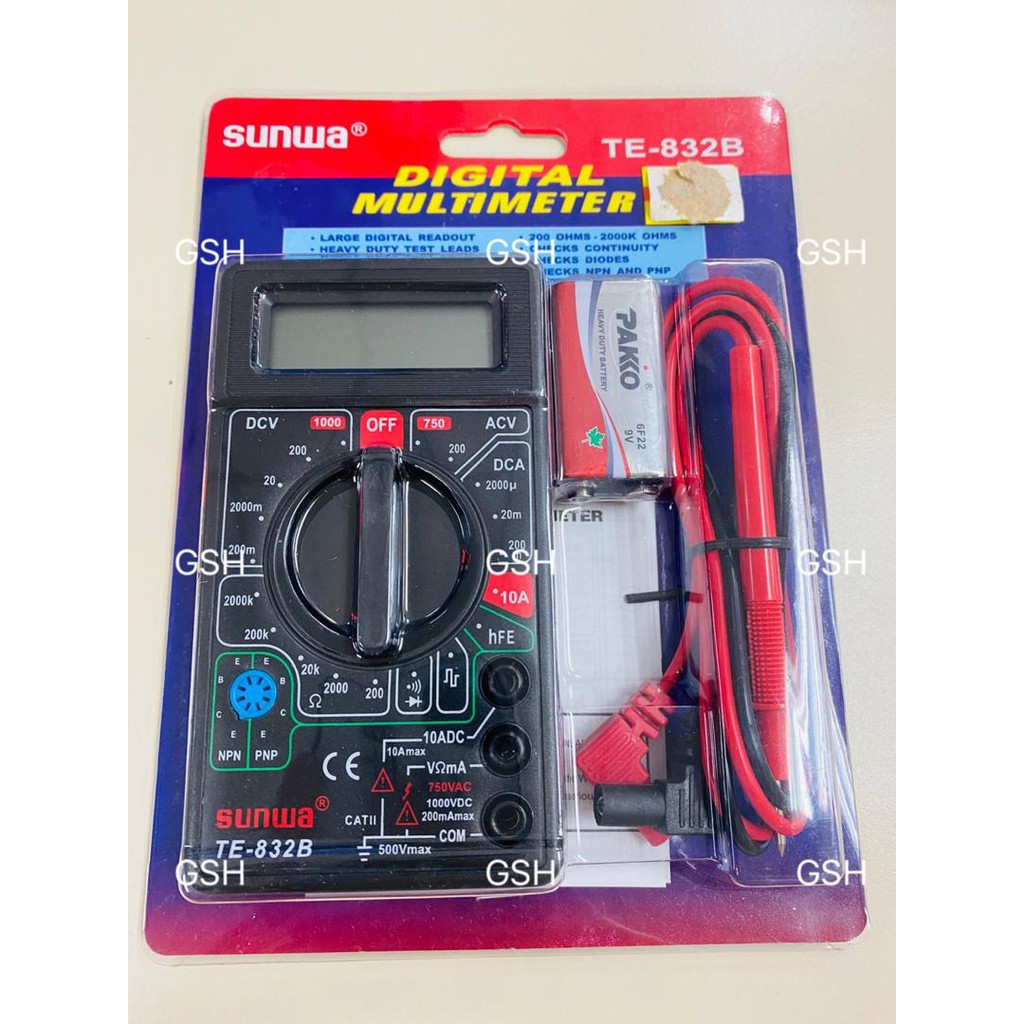 Sunwa te-832b digital multimeter | BeeCost