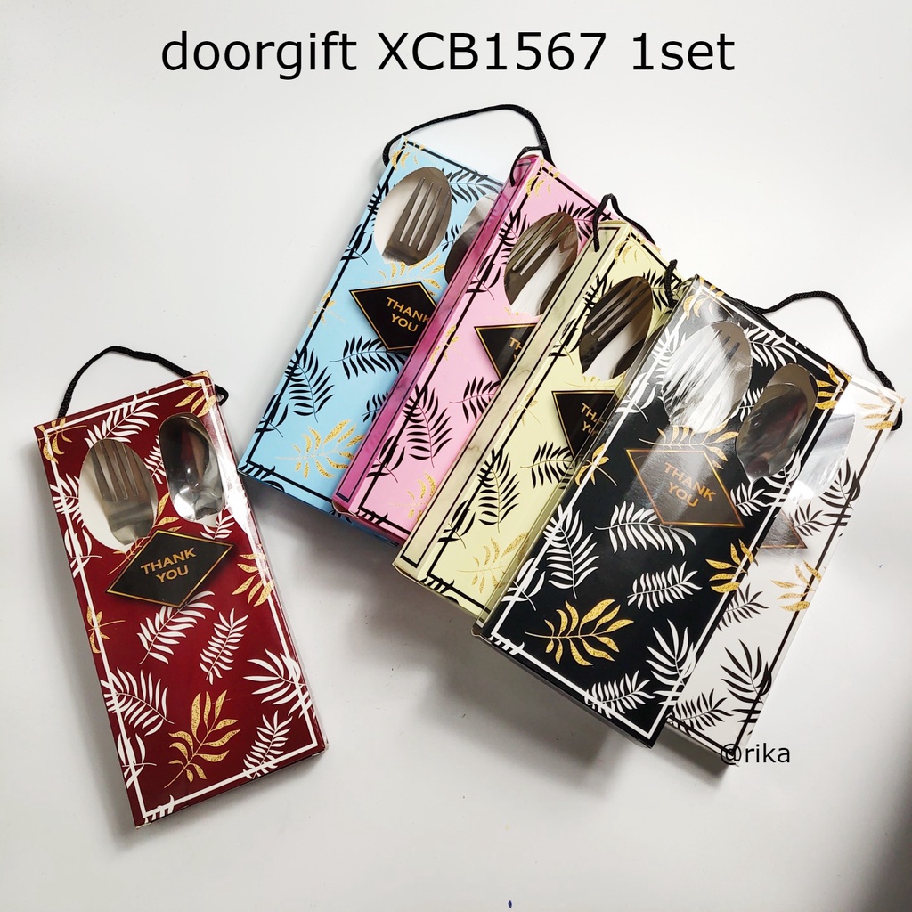 Doorgift sudu & garfu garpu XCB1567 20.5x9.5x2.5cm door gift door gifts ...