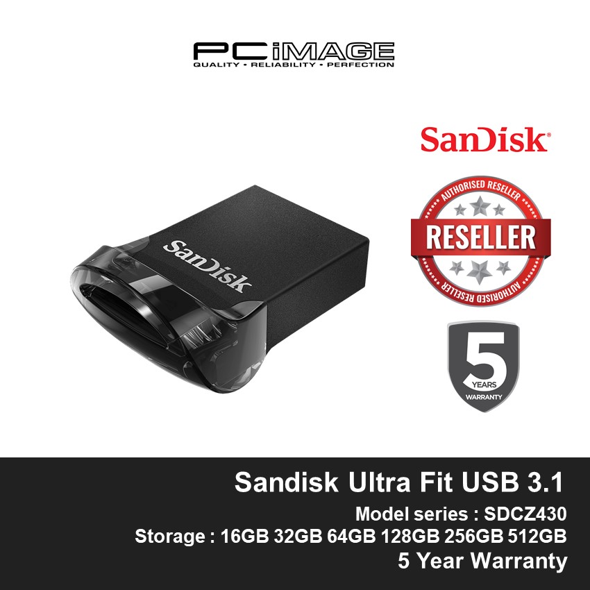 SanDisk CZ430 Ultra Fit USB 3.1 (16GB/32GB/64GB/128GB) | Shopee Malaysia