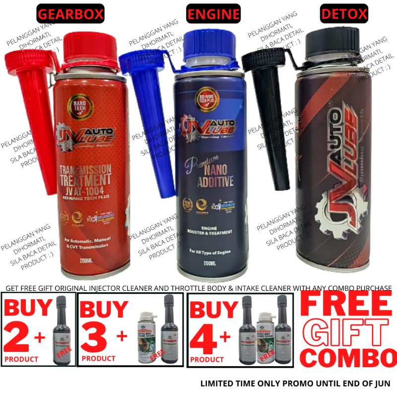 [COLLAB] Original JV Auto Lube Treatment Gearbox Engine and Detox | Shopee Malaysia
