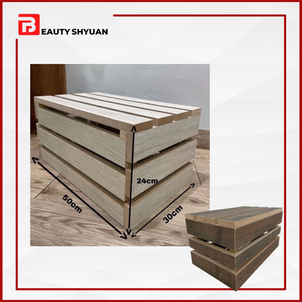 [FREE SHIPPING] BEAUTY SHYUAN Wooden Storage Box Wood Decoration Box ...