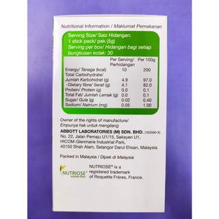 SURBEX Nutri-Fiber Wheat Dextrin Powder ( 5g x 30 stick packs ...