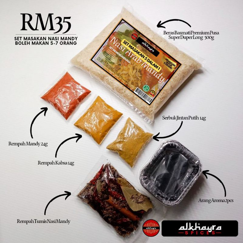 Set Nasi Arab Mandy Alkhayra viral | Shopee Malaysia