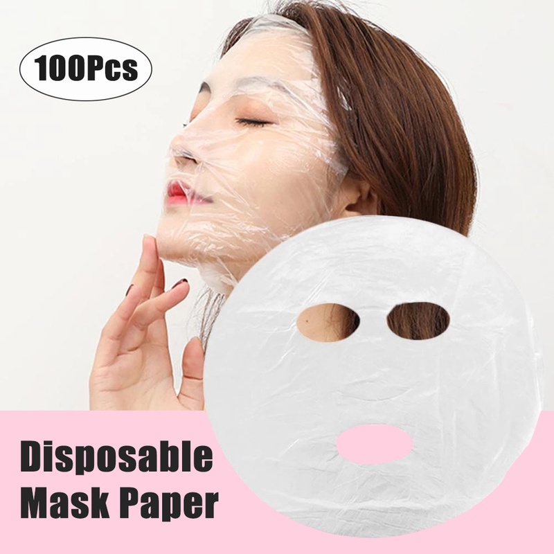 100 Pcs High Quality Face Water Lock Mask Plastic / Portable Clear Anti ...