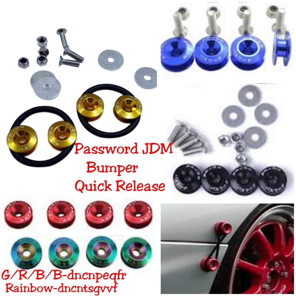 Front Bumper Quick Release Fastener Washer JDM car body kit skirt ...