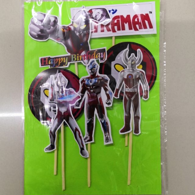 Ultraman stick cake topper (1set) | Shopee Malaysia