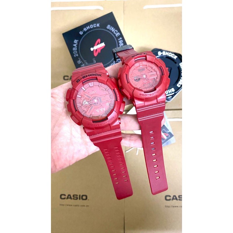 G-SHOCK COUPLE SET & BABY-G RED OUT 35TH ANNIVERSARY | Shopee Malaysia