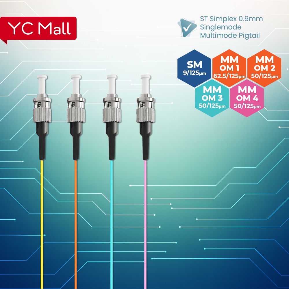 ST Simplex Singlemode Multimode Fiber Optic Pigtail 1meter | Shopee ...