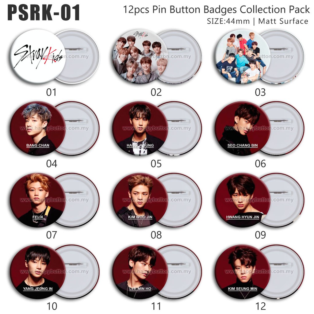Button Badge - STRAY KIDS (Collection) | Shopee Malaysia