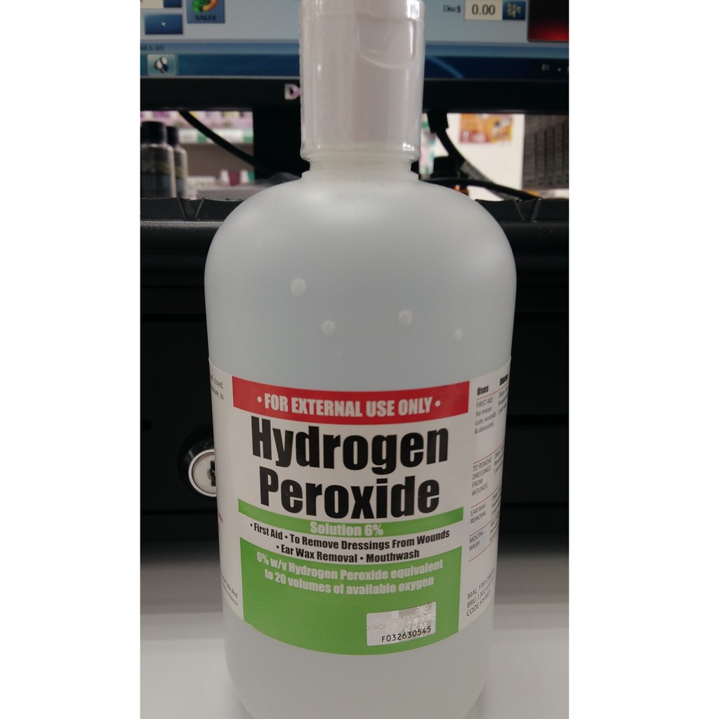 Hydrogen peroxide solution 6% 500ML | Shopee Malaysia