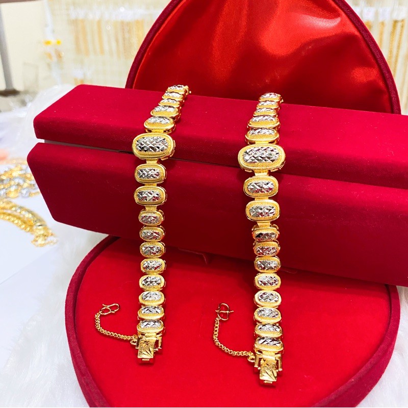 RANTAI TANGAN PANADOL PERUT ULAR MIX CHROME ( EMAS BANGKOK / EMAS KOREA ...