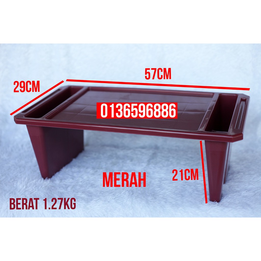 MERAH (RED) (MODERN) - REHAL MEJA PLASTIK MODEN RIHAL DUDUK MEJA AL ...