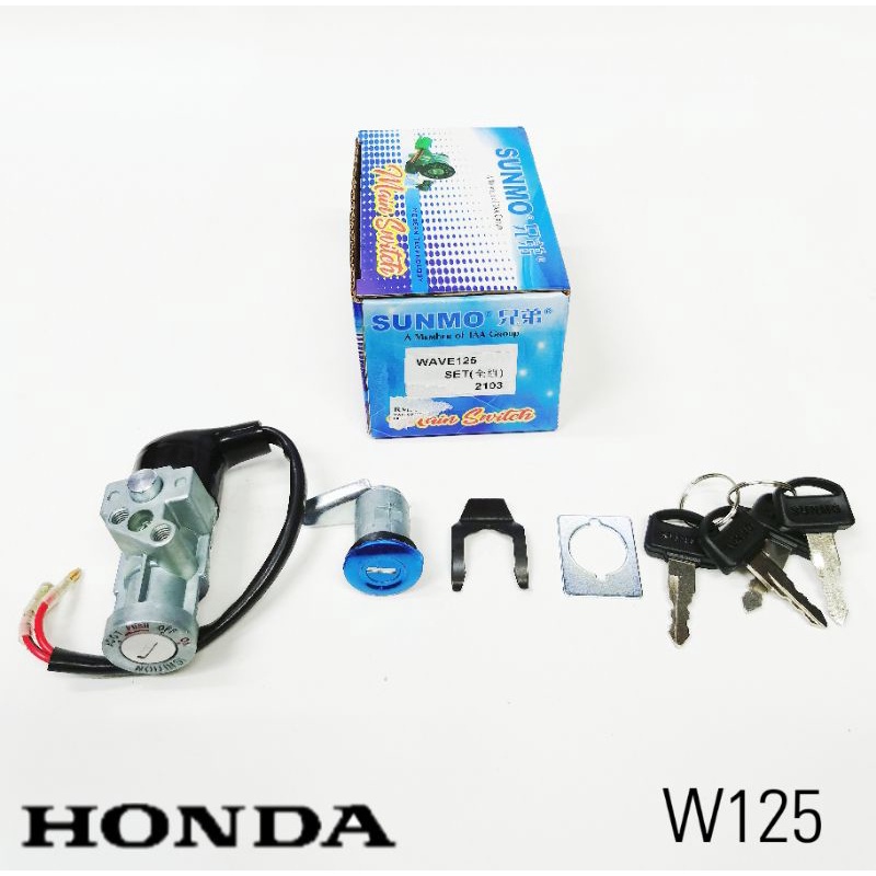 HONDA WAVE 125 WAVE125 W125 MAIN SWITCH SET / KUNCI SWITCH SET DEPAN ...