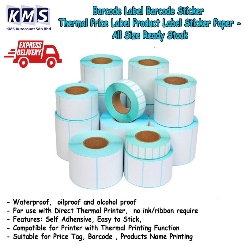 Barcode Label Barcode Sticker Thermal Price Label Product Label Sticker ...