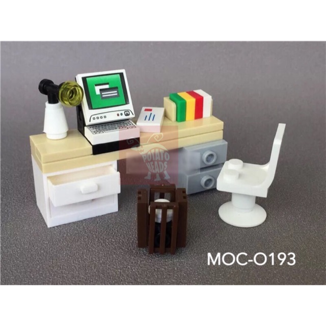 MOC OFFICE DESK SET MOC-O193 (COMPATIBLE) | Shopee Malaysia