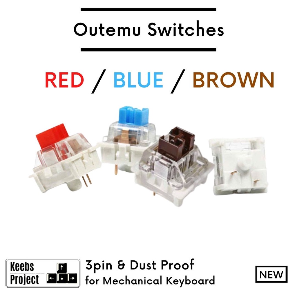 [Ready Stock] Outemu Switches -3 Pin Dust proof switches for Mechanical ...