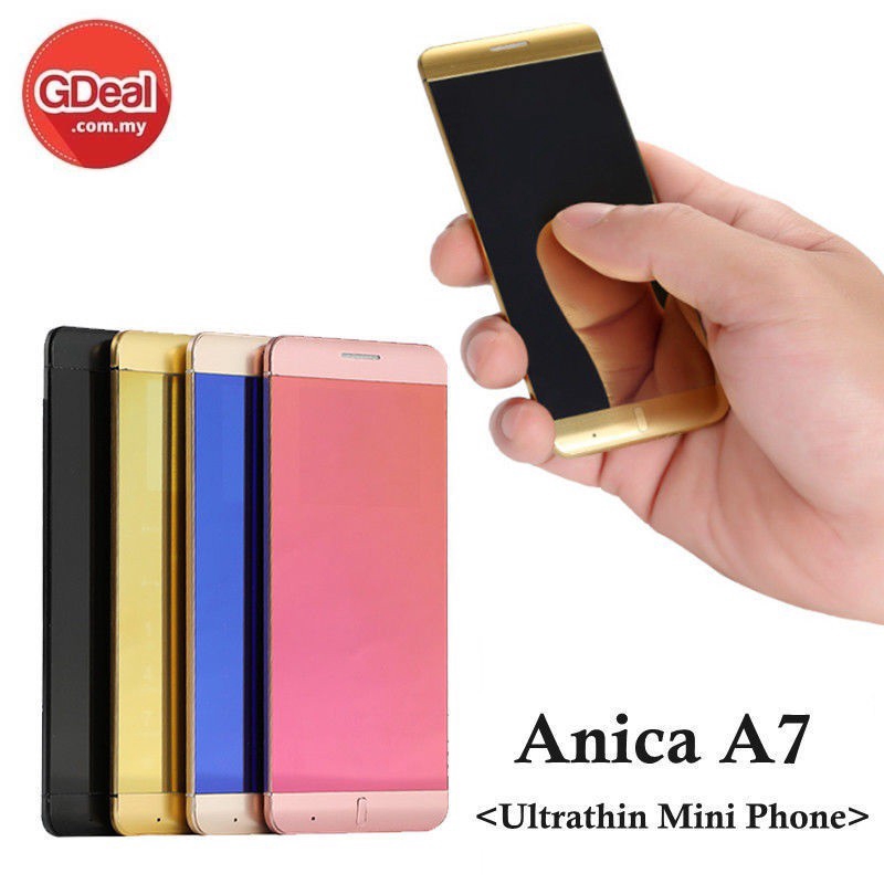 GDeal Anica A7 Phone MP3 Bluetooth 1.63"inch Dustproof Shockproof Card ...