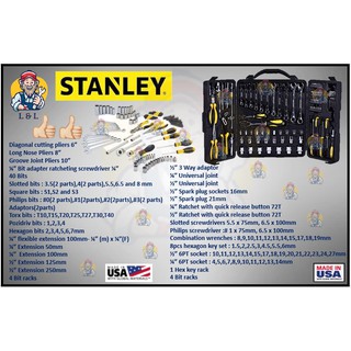 Stanley 110 PCS MULTI-TOOL SET WITH BRIEFCASE (81-243) TOOL KIT SET ...
