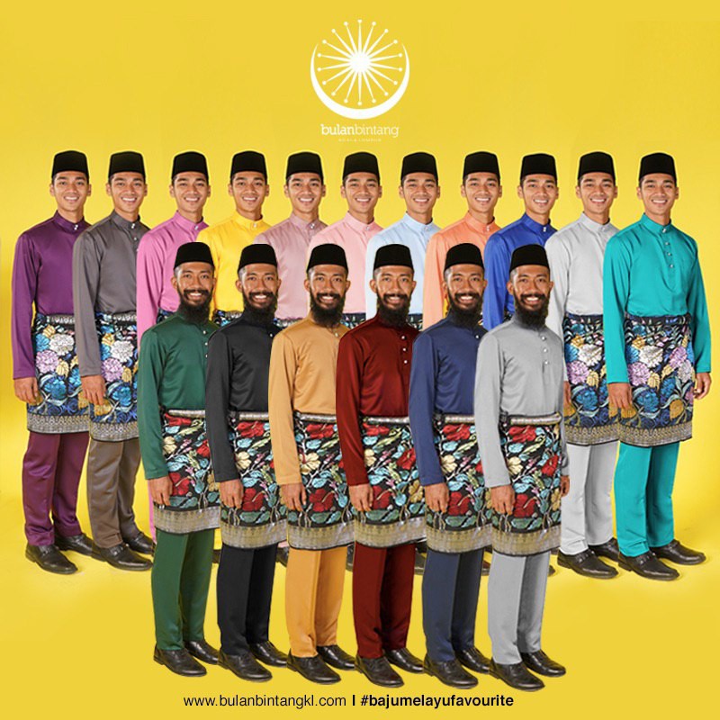 BAJU MELAYU BULAN BINTANG | Shopee Malaysia