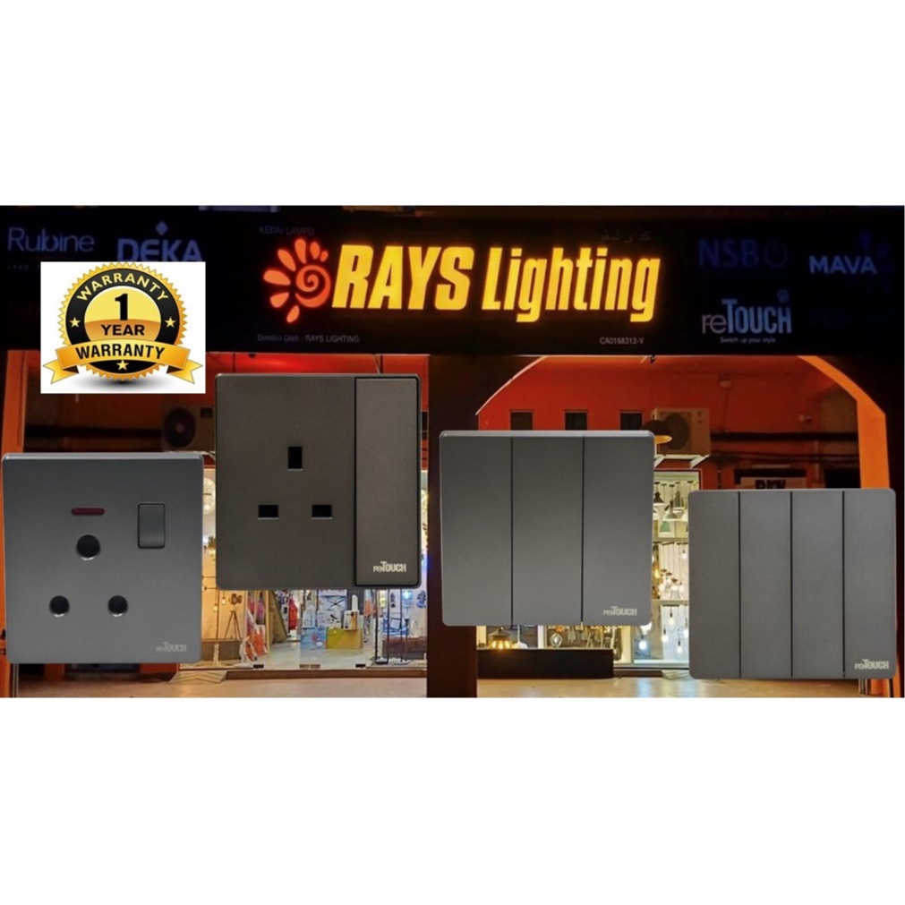 RETOUCH ULTRA RIMLESS SOCKET AND WALL SWITCH SLIM MODERN SWICTH DESIGN ...