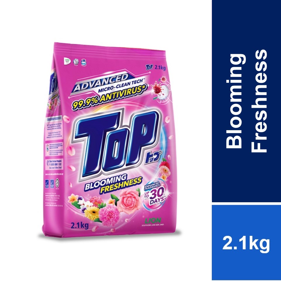 Top Detergent Powder Blooming Freshness 2.1KG | Shopee Malaysia